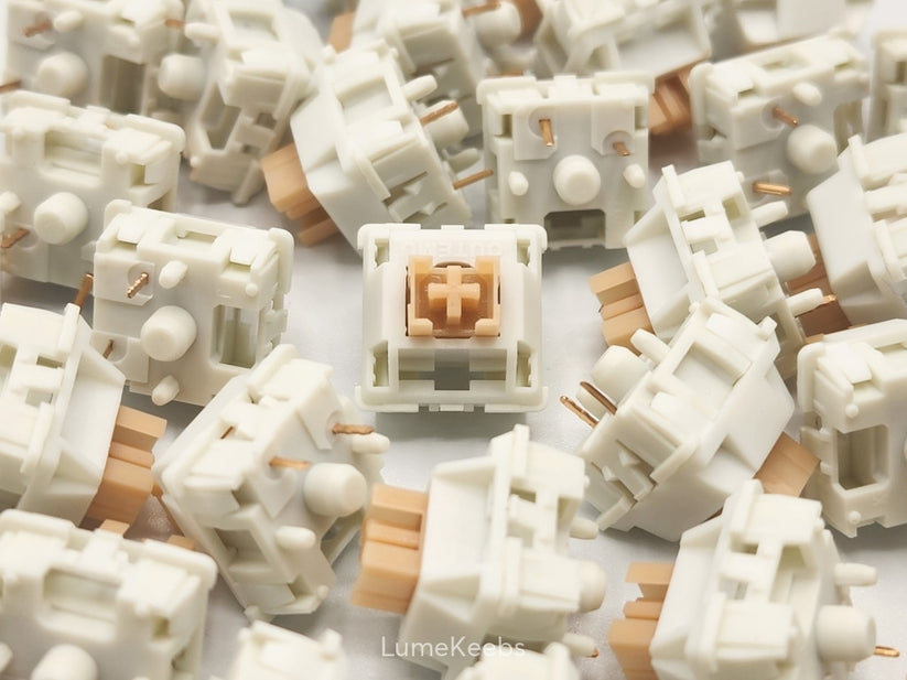 Outemu Cream Yellow Silent Switches | Stock or Lubed and Filmed ...