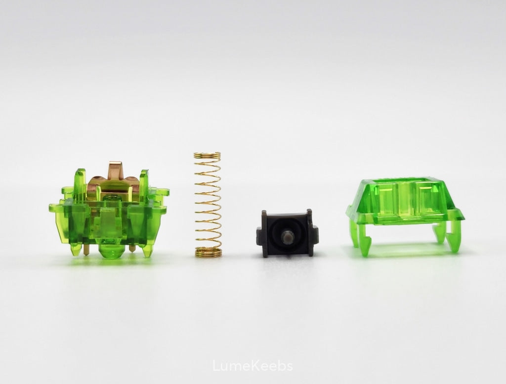 Lubed and Filmed C³Equalz X TKC Kiwi Tactile Switches | LumeKeebs ... Lubed and Filmed C³Equalz X TKC Kiwi Tactile Switches | LumeKeebs ...